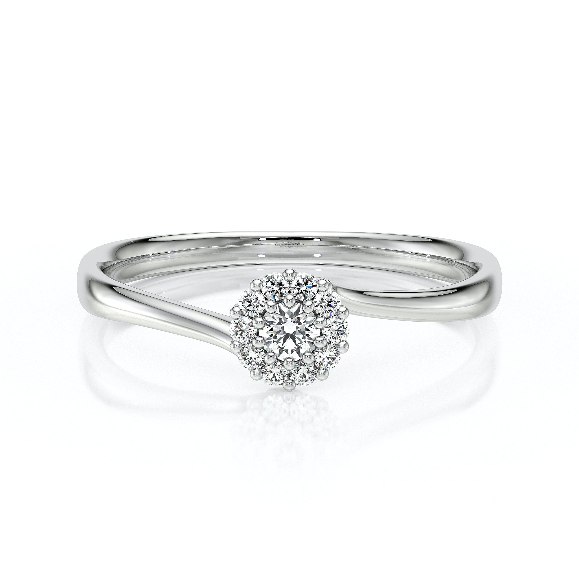 Bague entourage diamant Pour la Vie - 6 – Atelier du diamant
