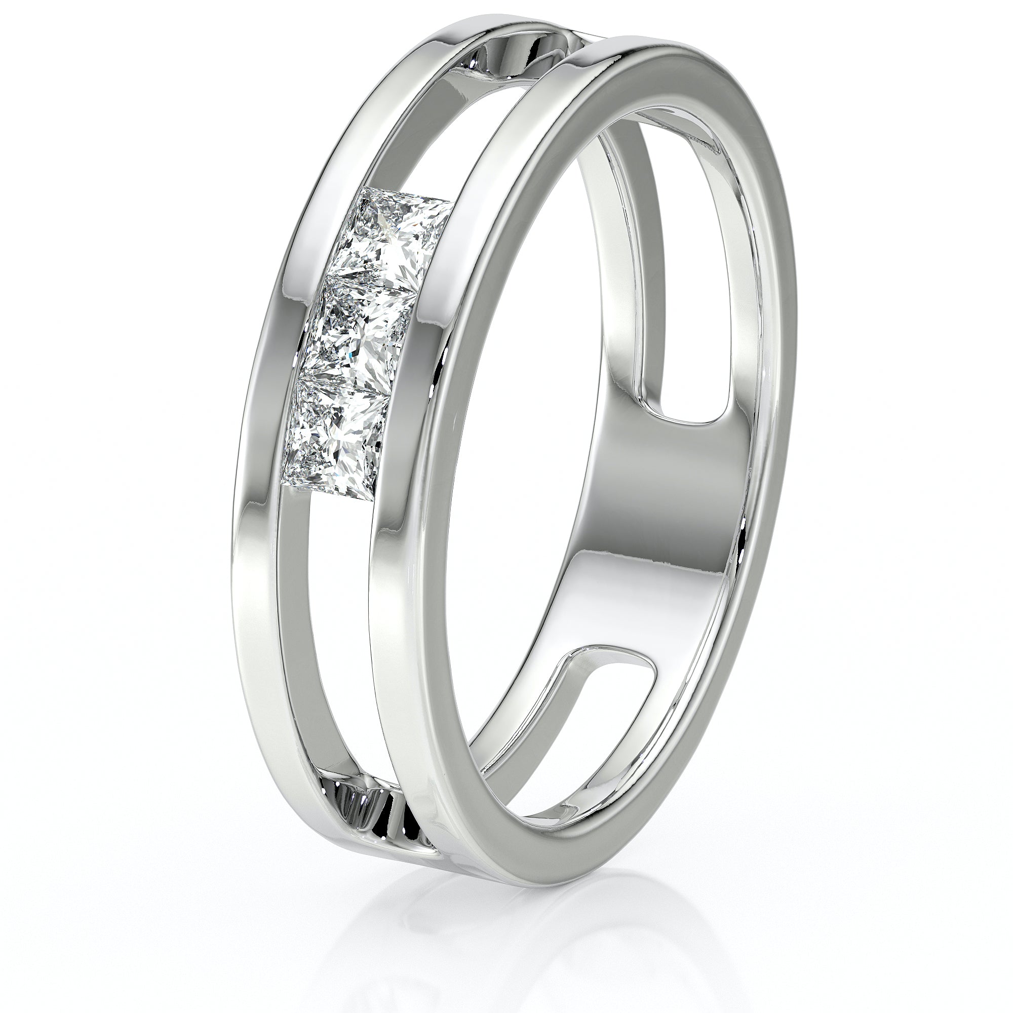 Bague trilogie diamant Premier Pas - 4 – Atelier du diamant