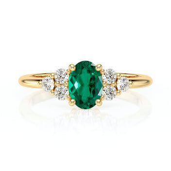 Bague émeraude diamant | Atelier du Diamant